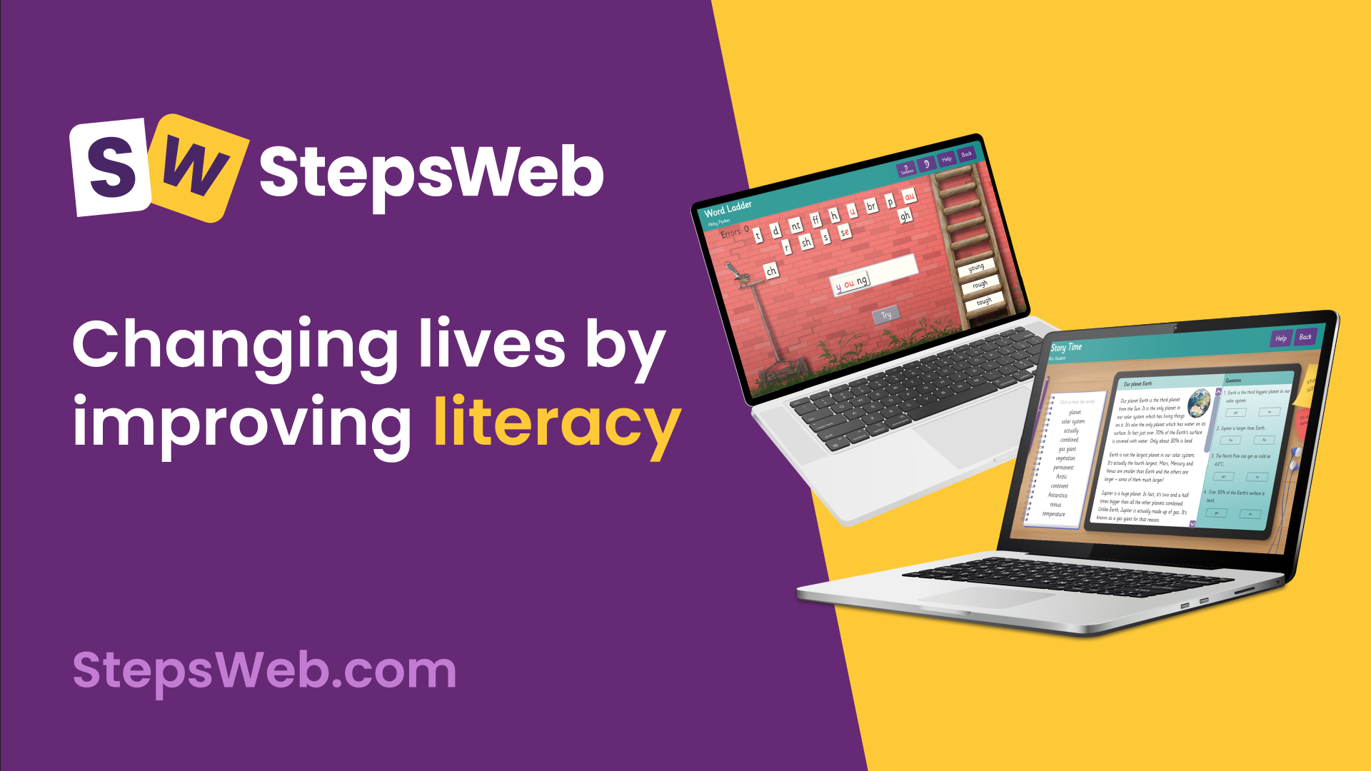 StepsWeb | Changing lives by improving literacy